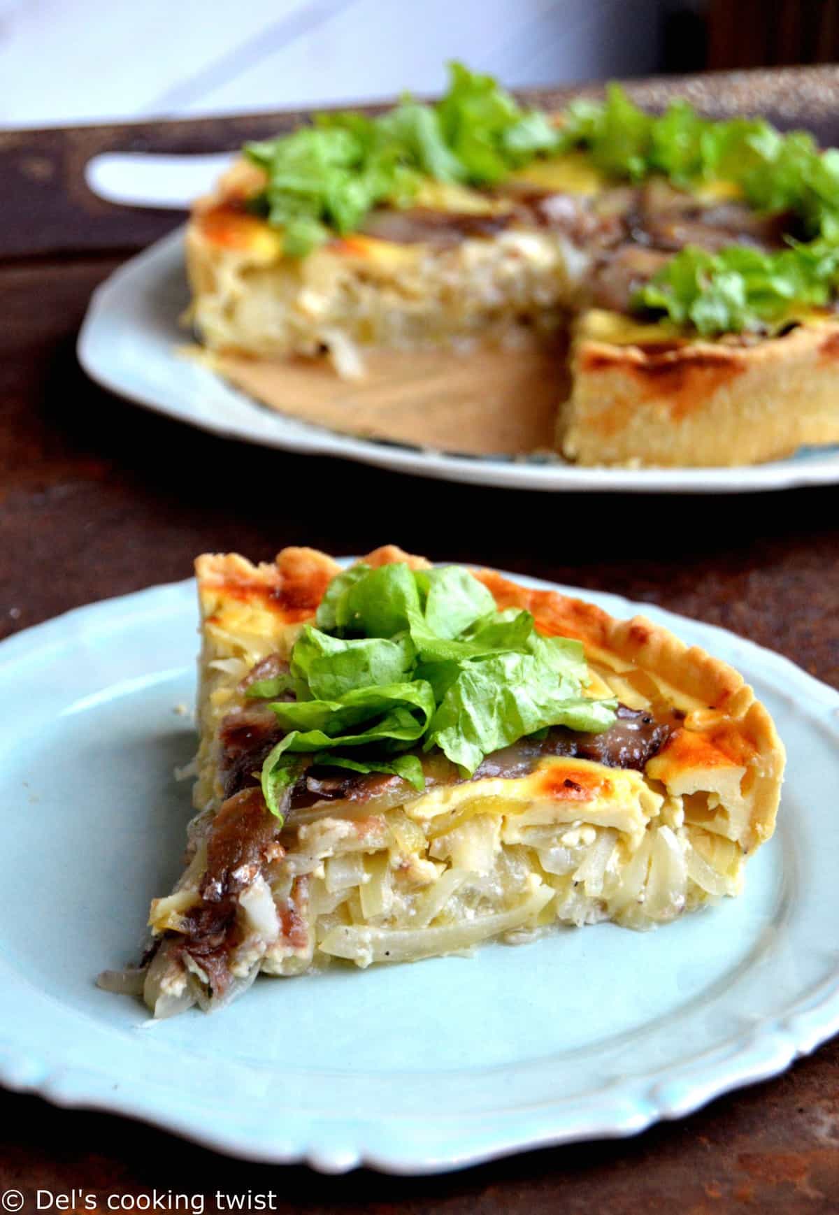 Swedish Anchovy & Onion Pie - Del's cooking twist