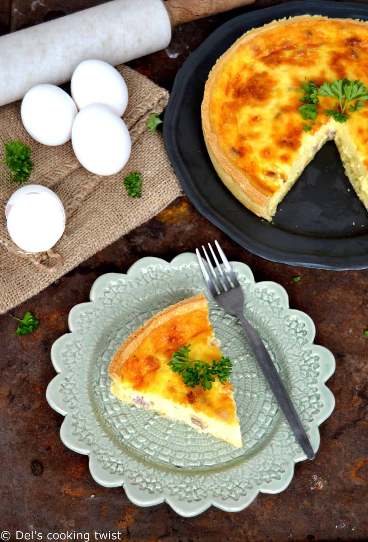 French Quiche Lorraine - Del's cooking twist