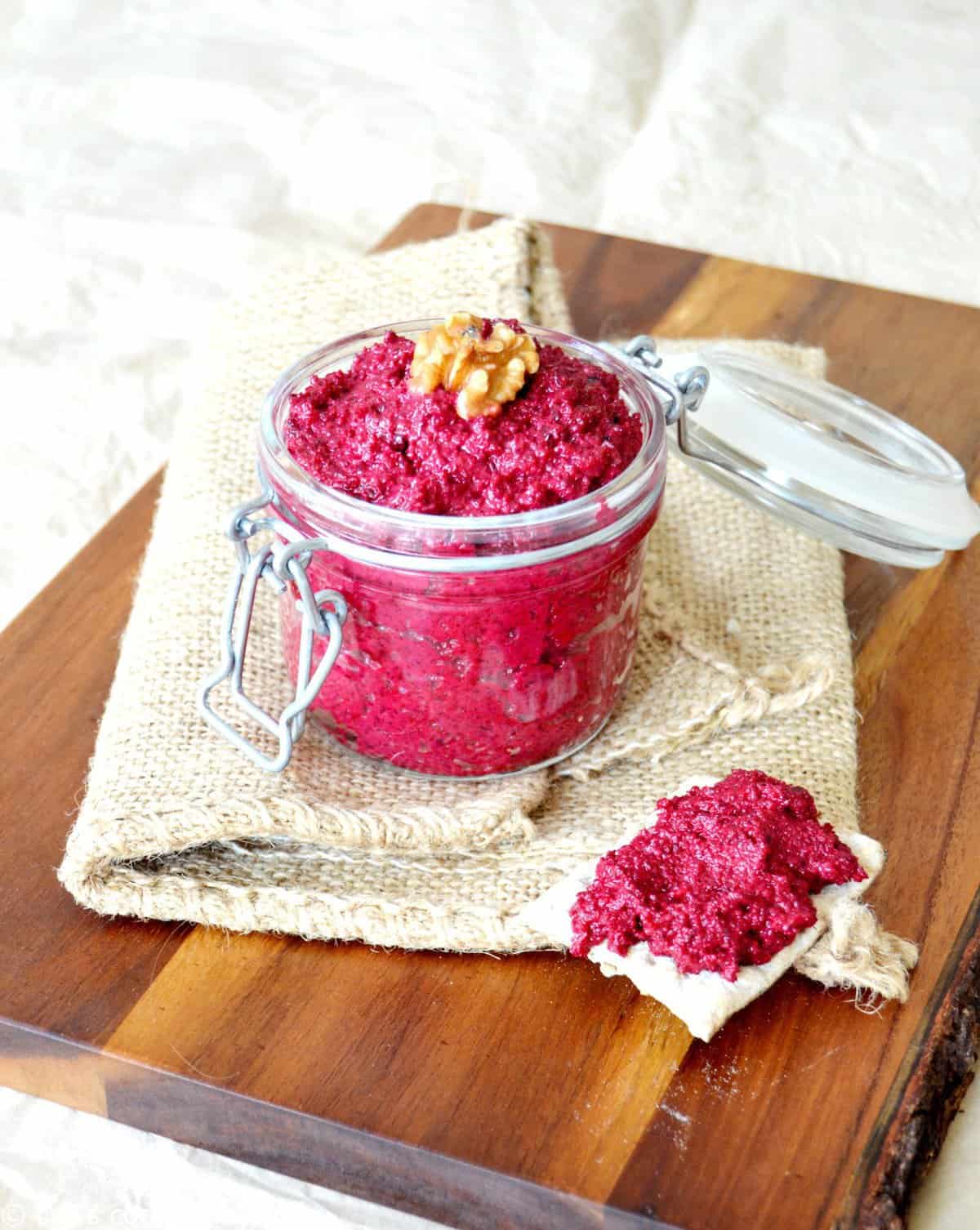 Roasted Beet Pesto - Del's cooking twist