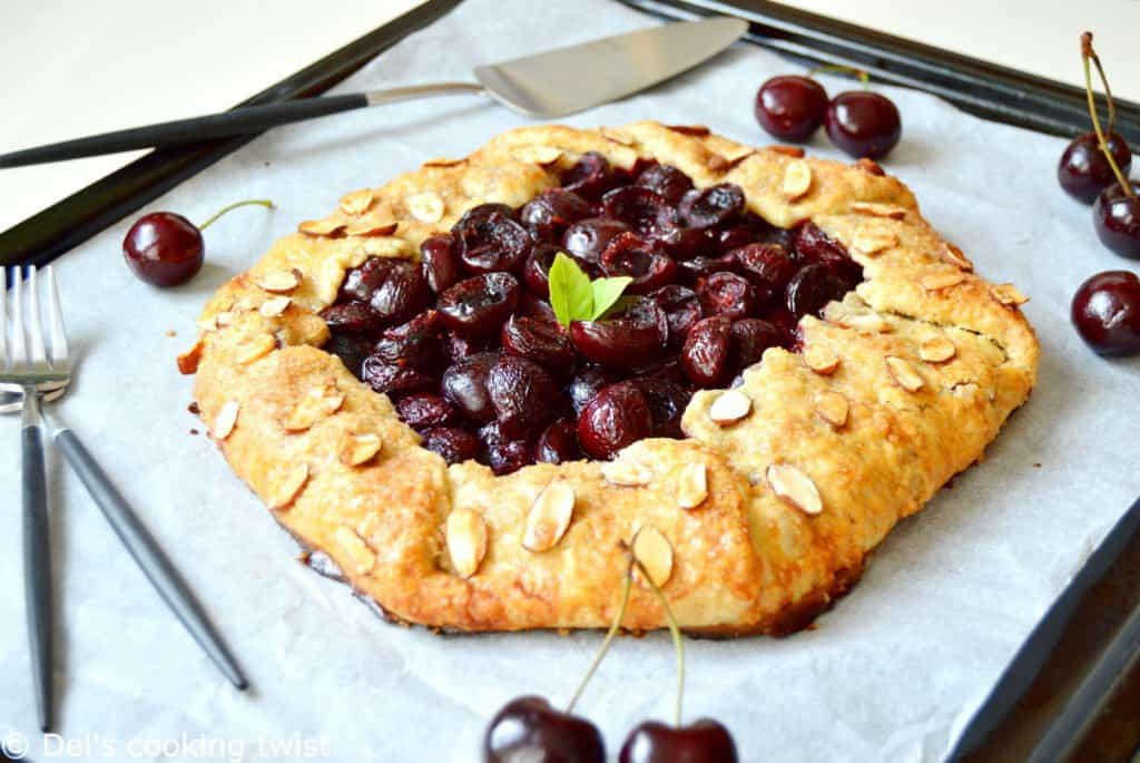 Rustic Cherry Galette - Del's cooking twist