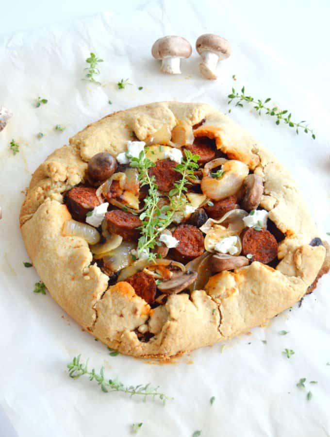 Rustic Cherry Galette - Del's cooking twist