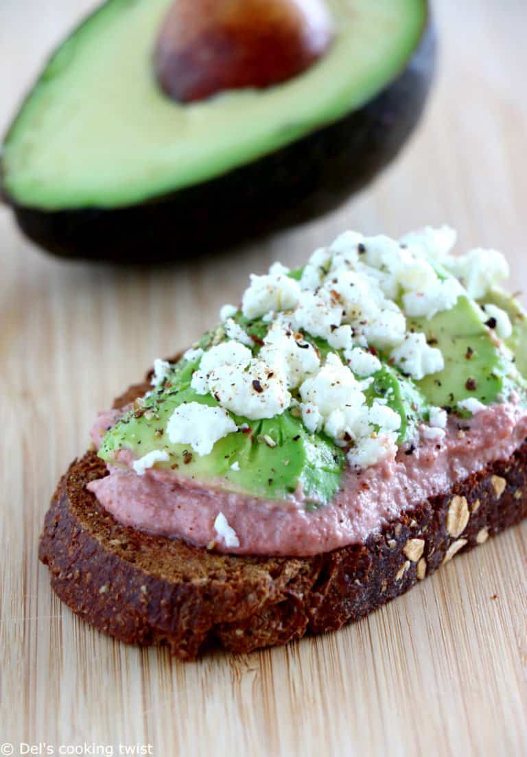 Simple Beet Avocado Toast - Del's cooking twist