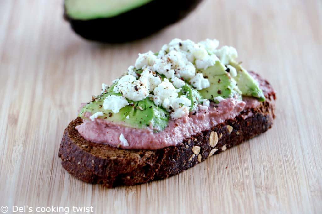 Simple Beet Avocado Toast - Del's cooking twist