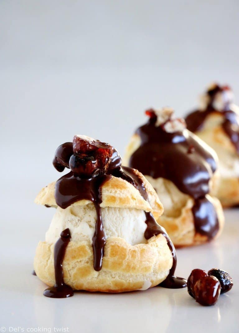 Homemade Chocolate Profiteroles - Del's cooking twist