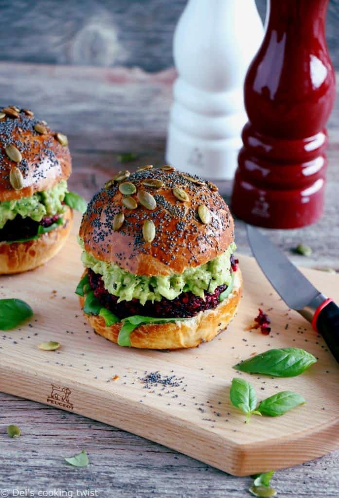 Burger végétarien à la betterave - Del's cooking twist