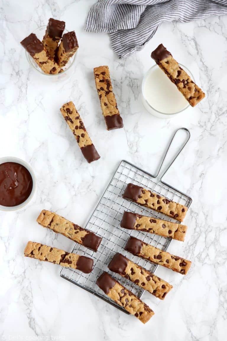 Chocolate-Dipped Cookie Sticks - Del's cooking twist