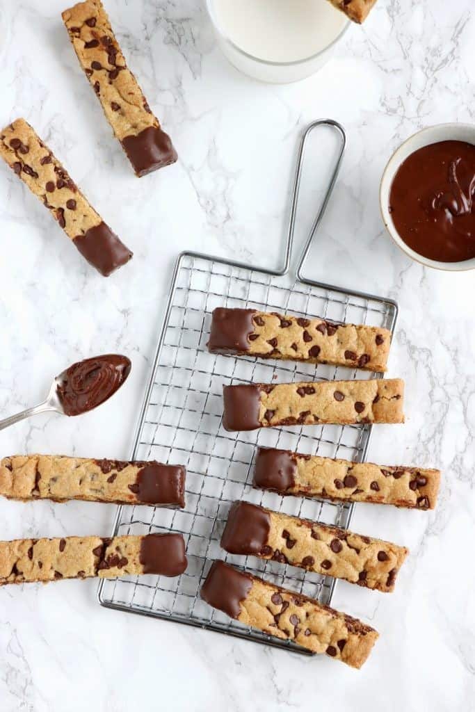 Chocolate-Dipped Cookie Sticks - Del's cooking twist