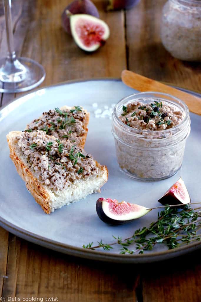 Rillettes de champignons au thym et vinaigre balsamique - Del's cooking ...