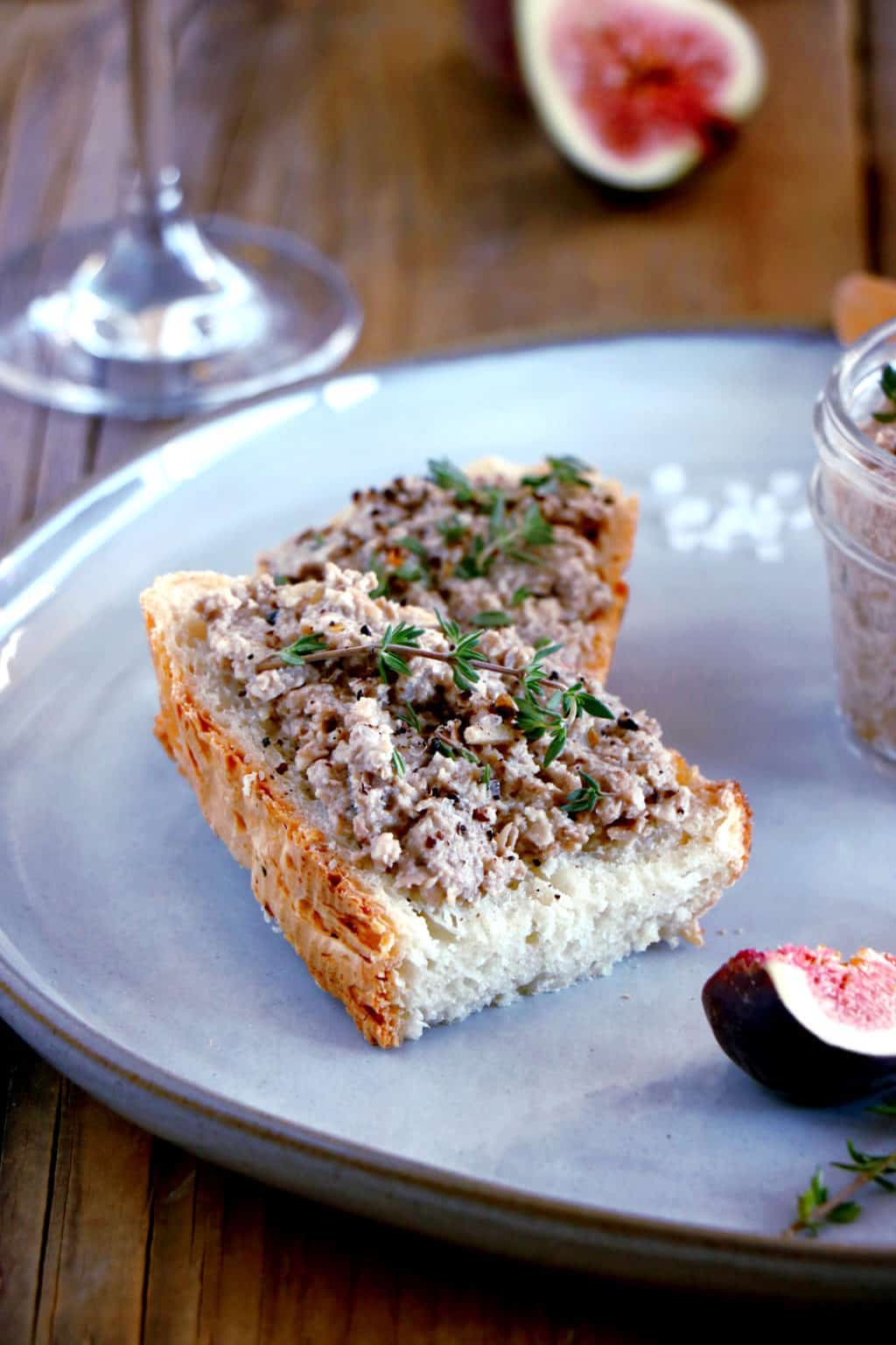 Rillettes de champignons au thym et vinaigre balsamique - Del's cooking ...