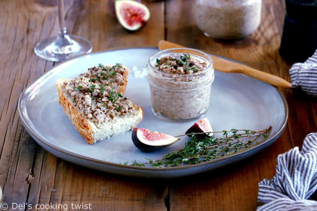 Rillettes de champignons au thym et vinaigre balsamique - Del's cooking ...