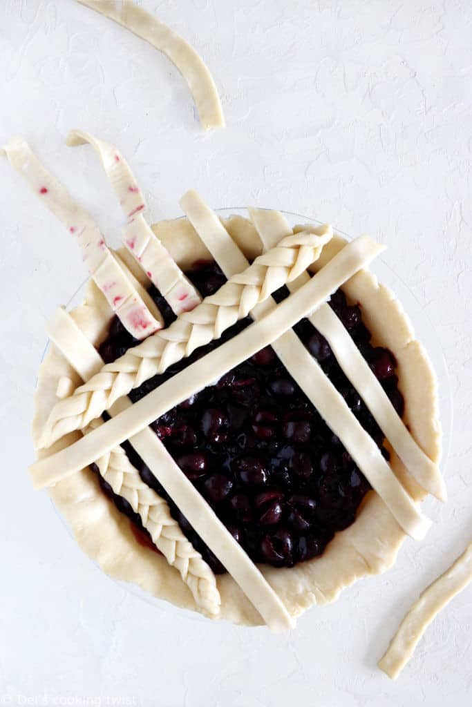 Comment faire un quadrillage sur une tarte - Del's cooking twist