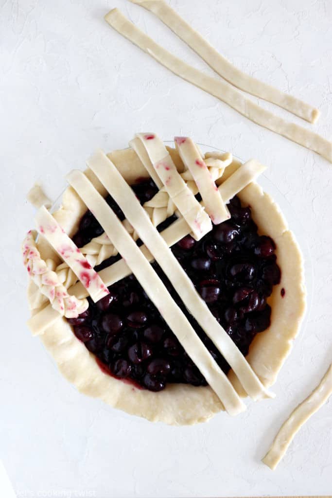 Comment faire un quadrillage sur une tarte - Del's cooking twist