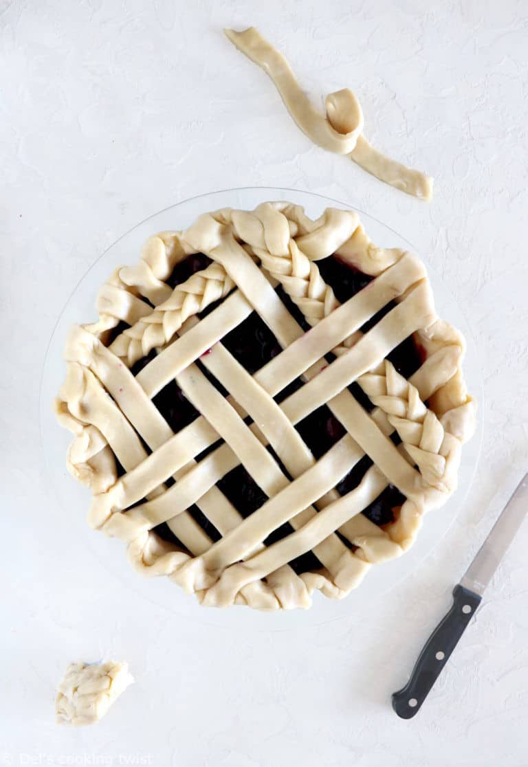 Comment faire un quadrillage sur une tarte - Del's cooking twist