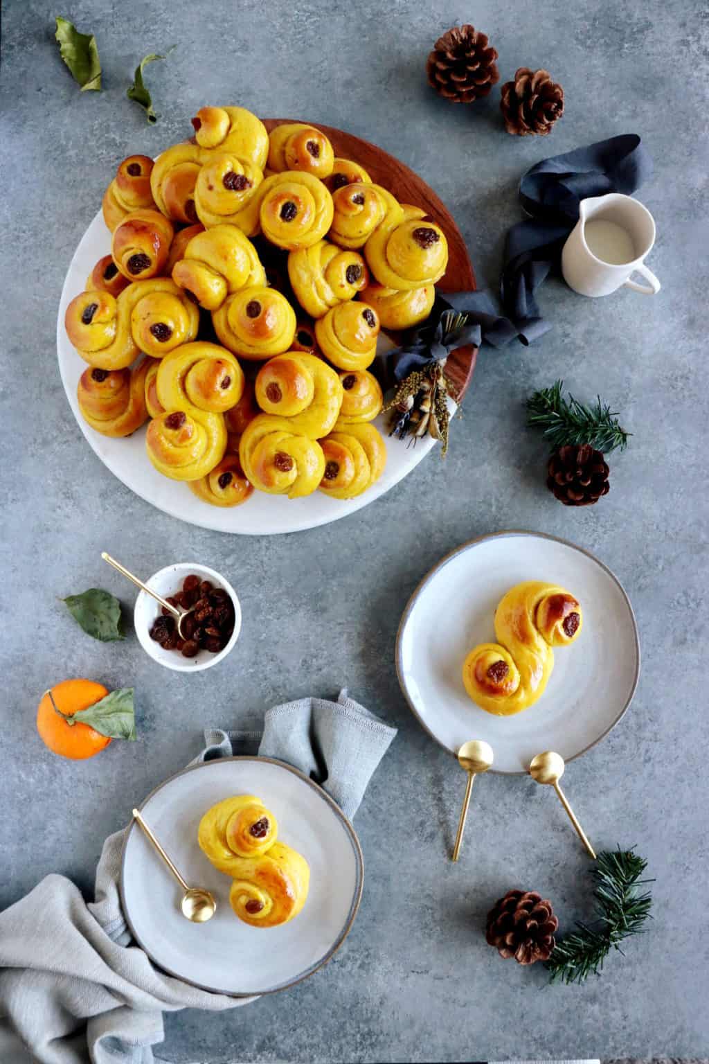Swedish Saffron Buns (Lussekatter) - Del's cooking twist
