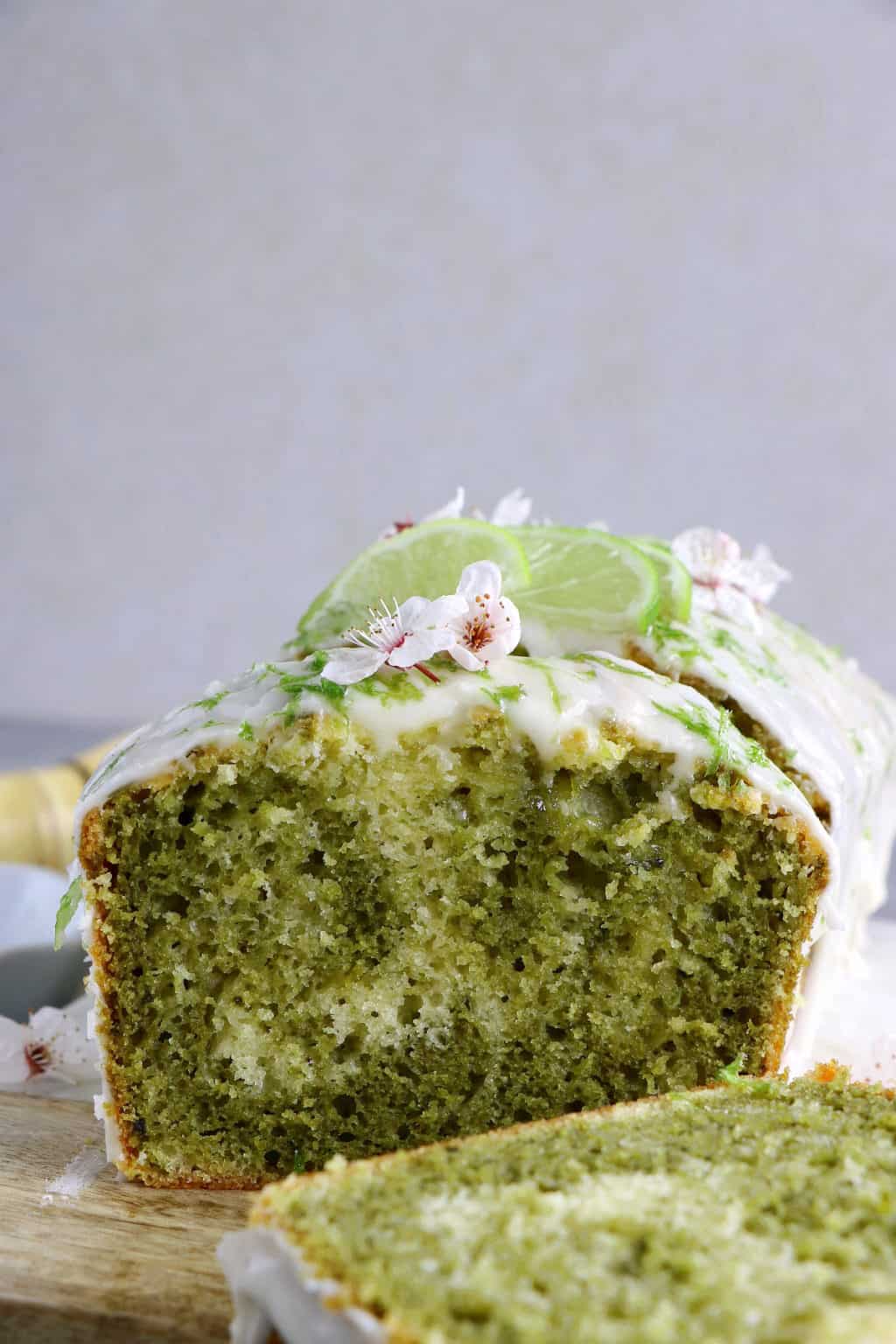 Lime Matcha Marble Pound Cake - Del's cooking twist