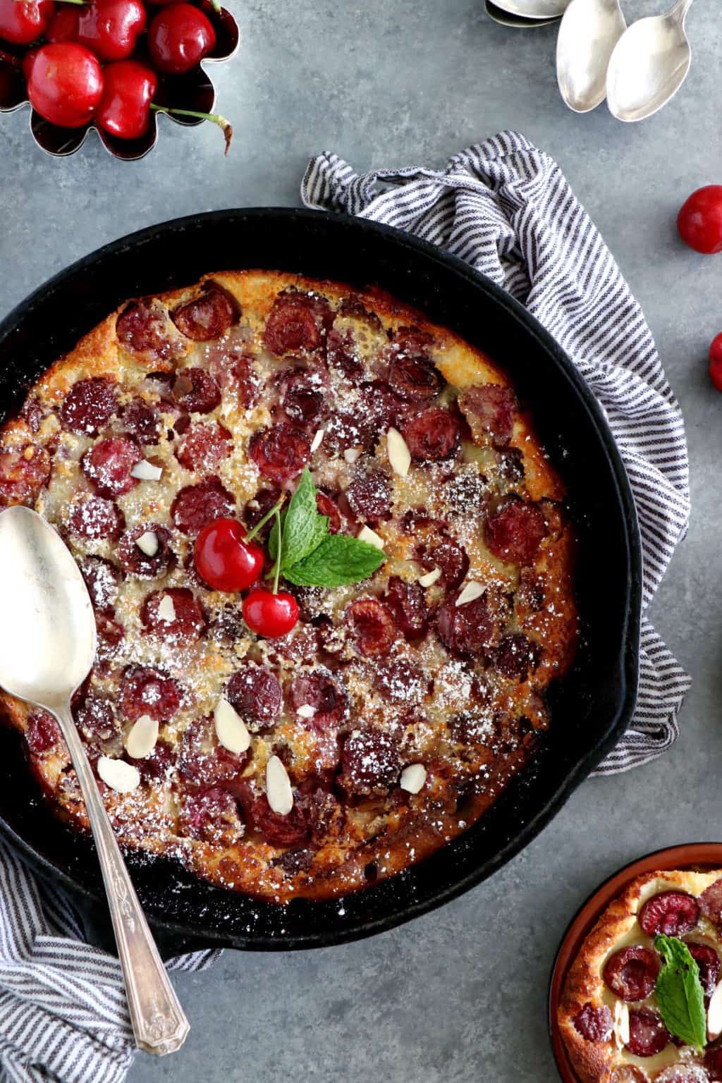 French Cherry Clafoutis (Classic Recipe) - Del's cooking twist