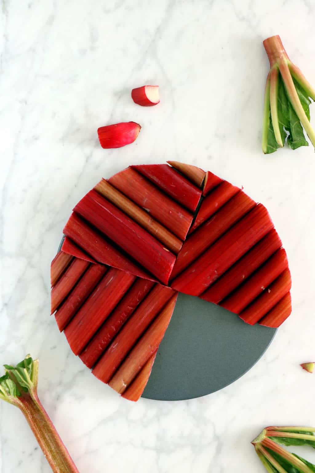 Rustic Geometric Rhubarb Tart - Del's cooking twist
