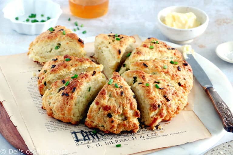 Herb Parmesan Scones (One bowl - 30 minutes) - Del's cooking twist