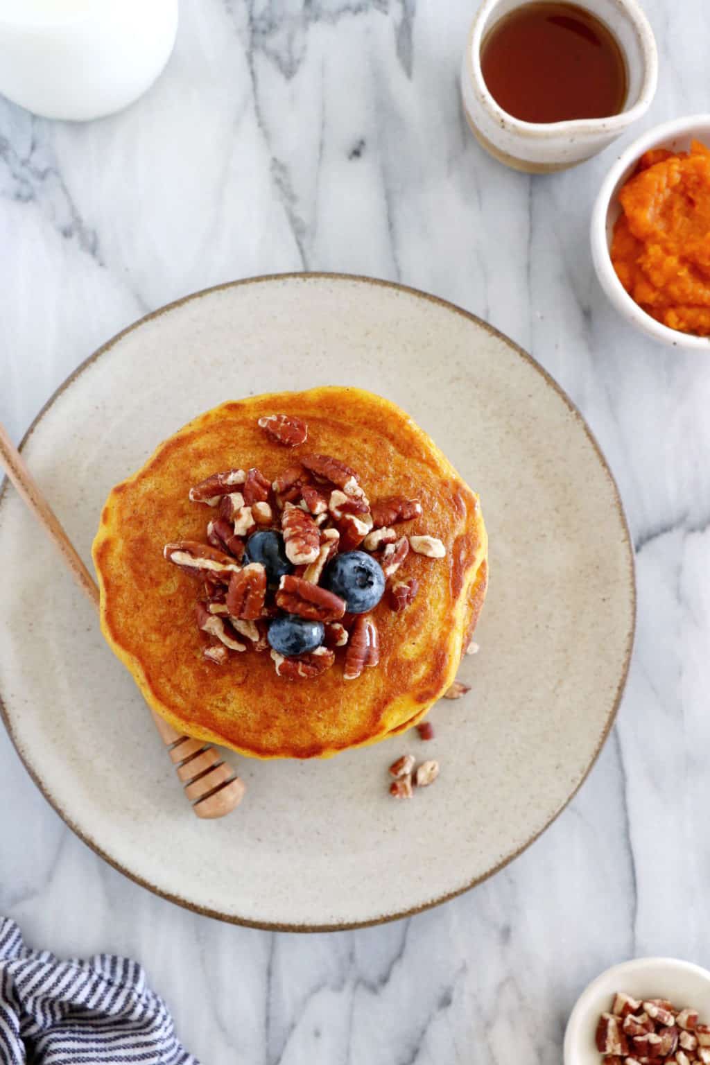 Pancakes à la citrouille (pumpkin pancakes) - Del's cooking twist