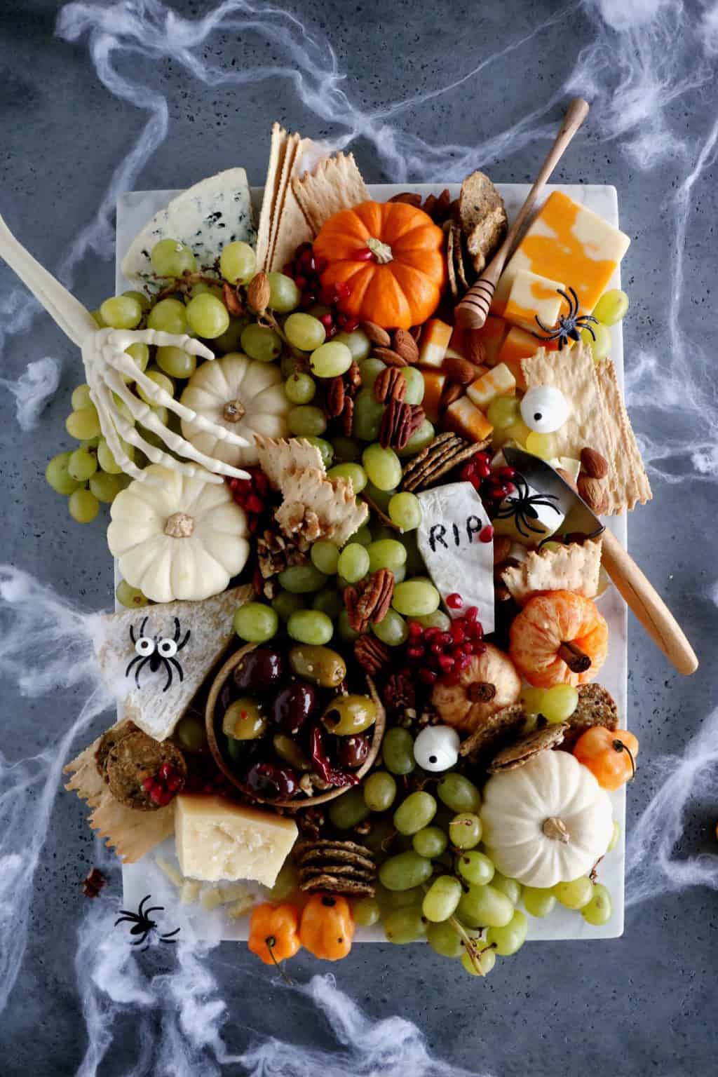 Vegetarian Halloween Grazing Board - Del's cooking twist