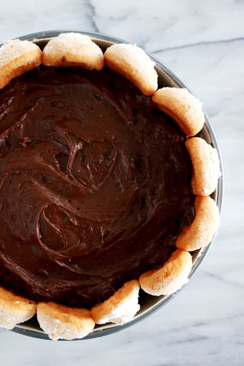 Chocolate Charlotte Cake - Del's cooking twist