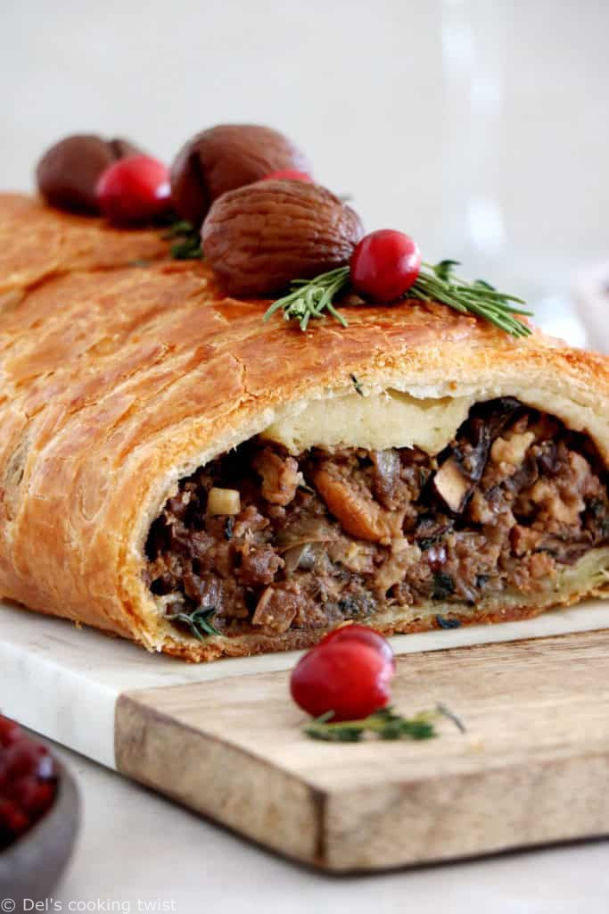 Vegetarian Mushroom Wellington - Del's cooking twist