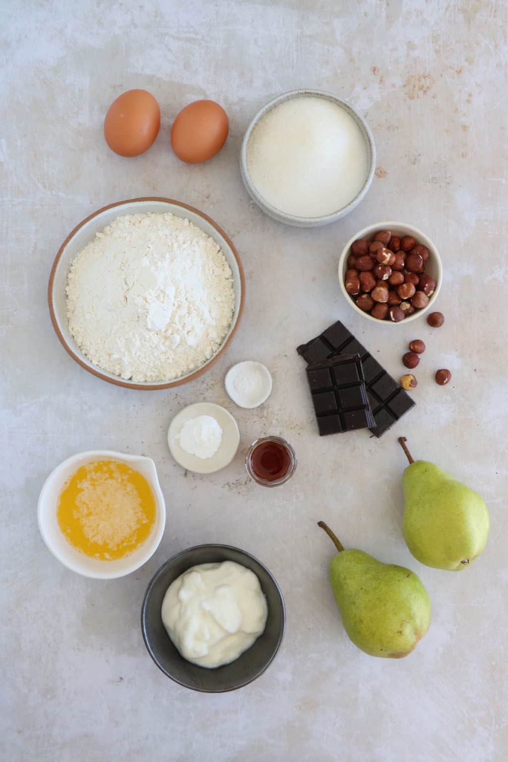 Hazelnut Pear Chocolate Chip Muffins - Del's cooking twist