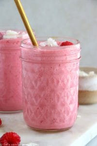 Raspberry Coconut Smoothie - Del's cooking twist