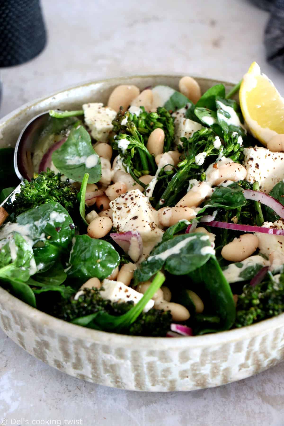 Salade de brocolis et de haricots blancs - Del's cooking twist