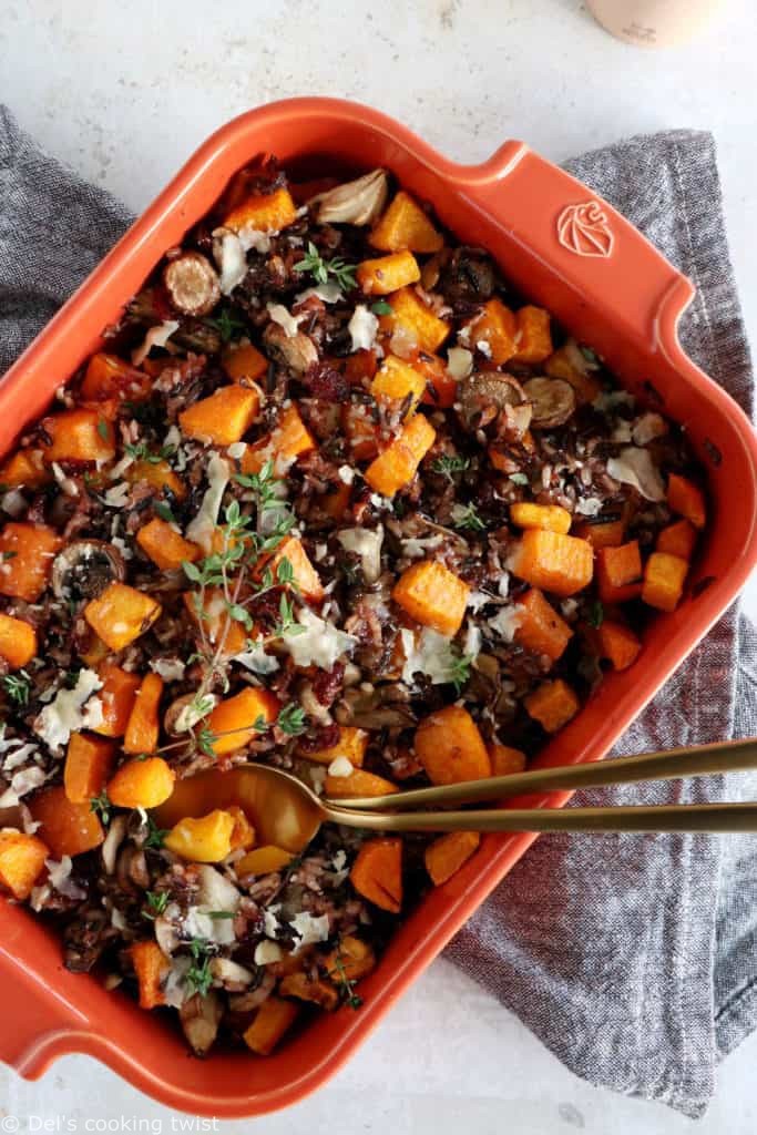 Butternut Squash And Wild Rice Casserole Dels Cooking Twist