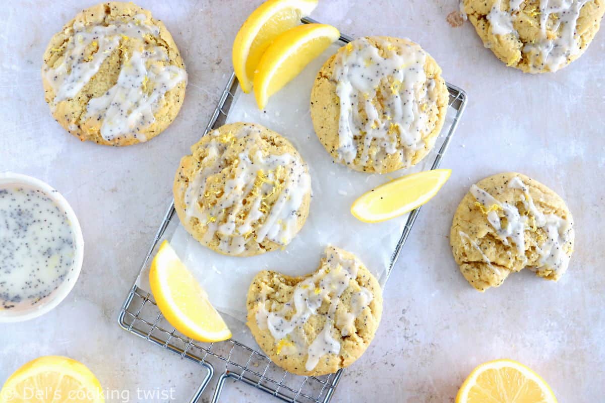 Lemon Poppy Seed Cookies - Del's cooking twist