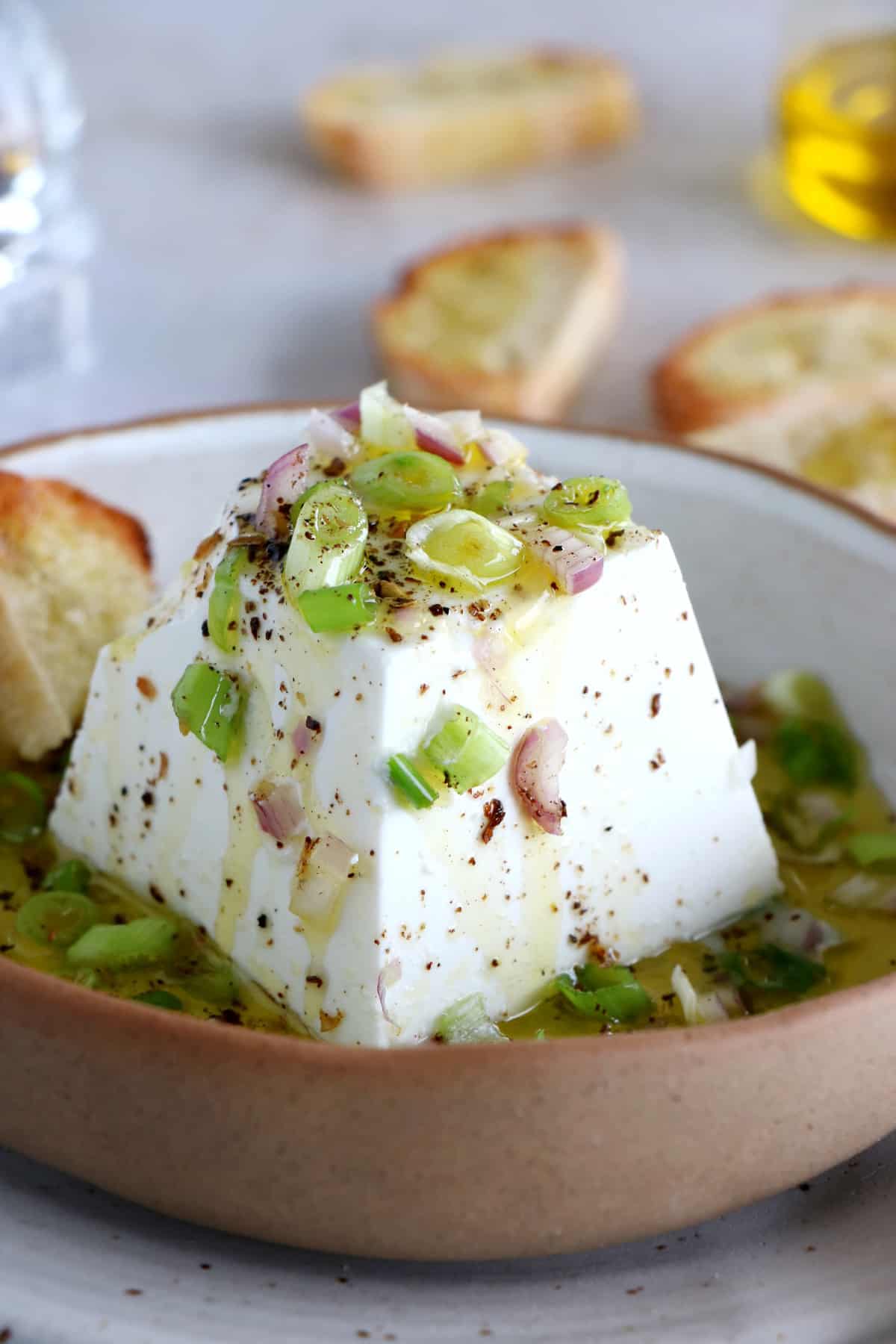 Goat Cheese Pyramid Appetizer - Del's cooking twist