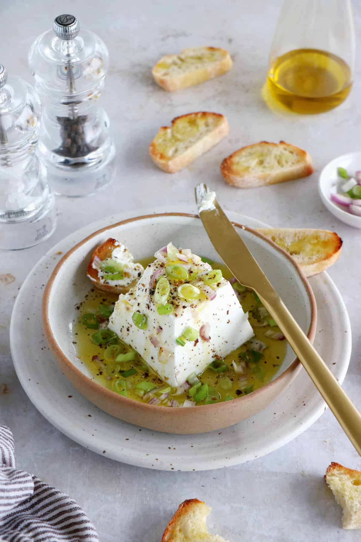 Goat Cheese Pyramid Appetizer - Del's cooking twist