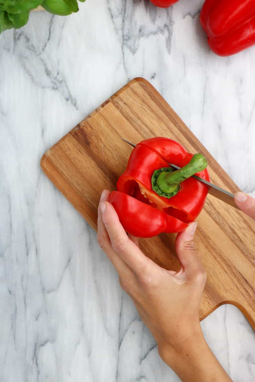 Poivrons rôtis au four - Del's cooking twist