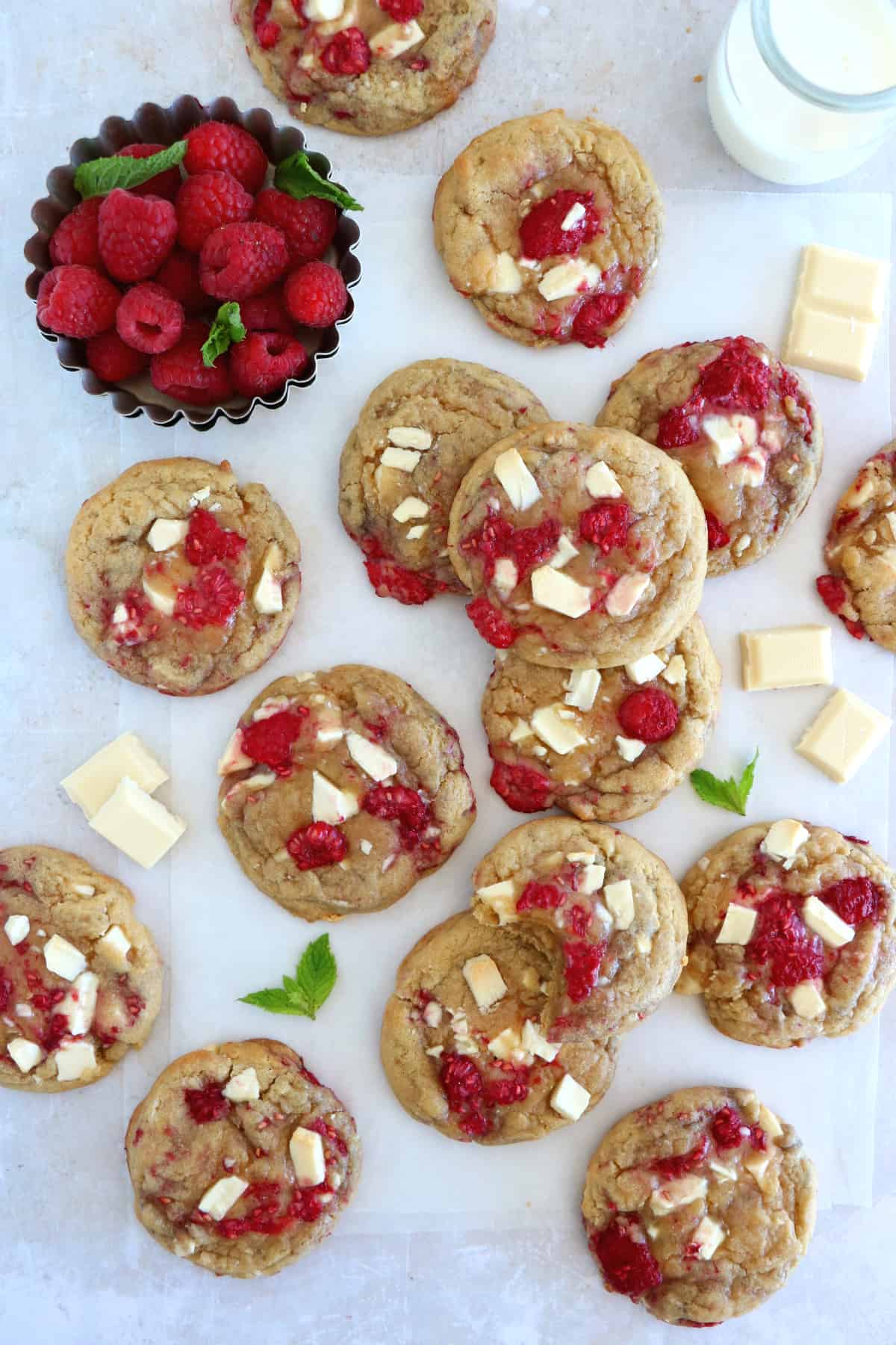 White Chocolate Raspberry Cookies - Del's cooking twist