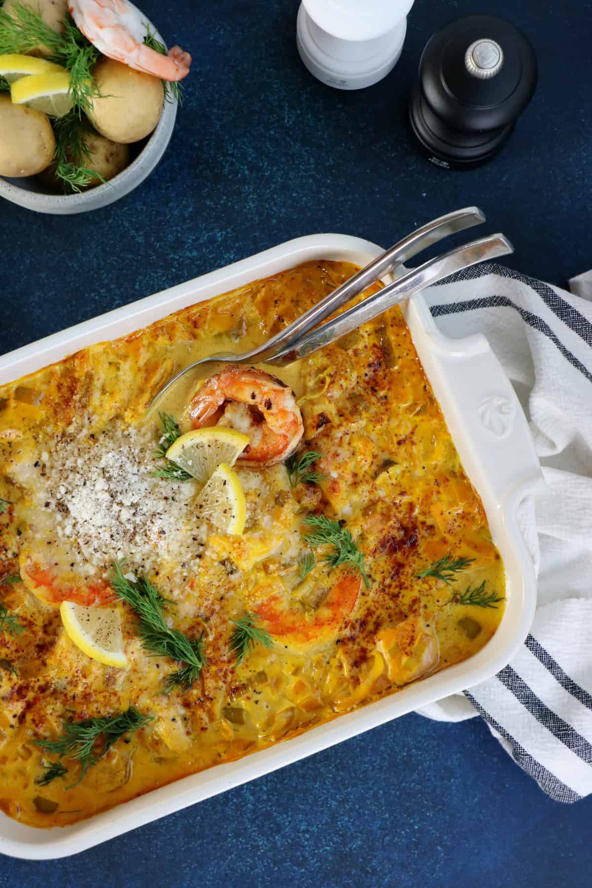 Swedish Seafood Casserole with Saffron - Del's cooking twist