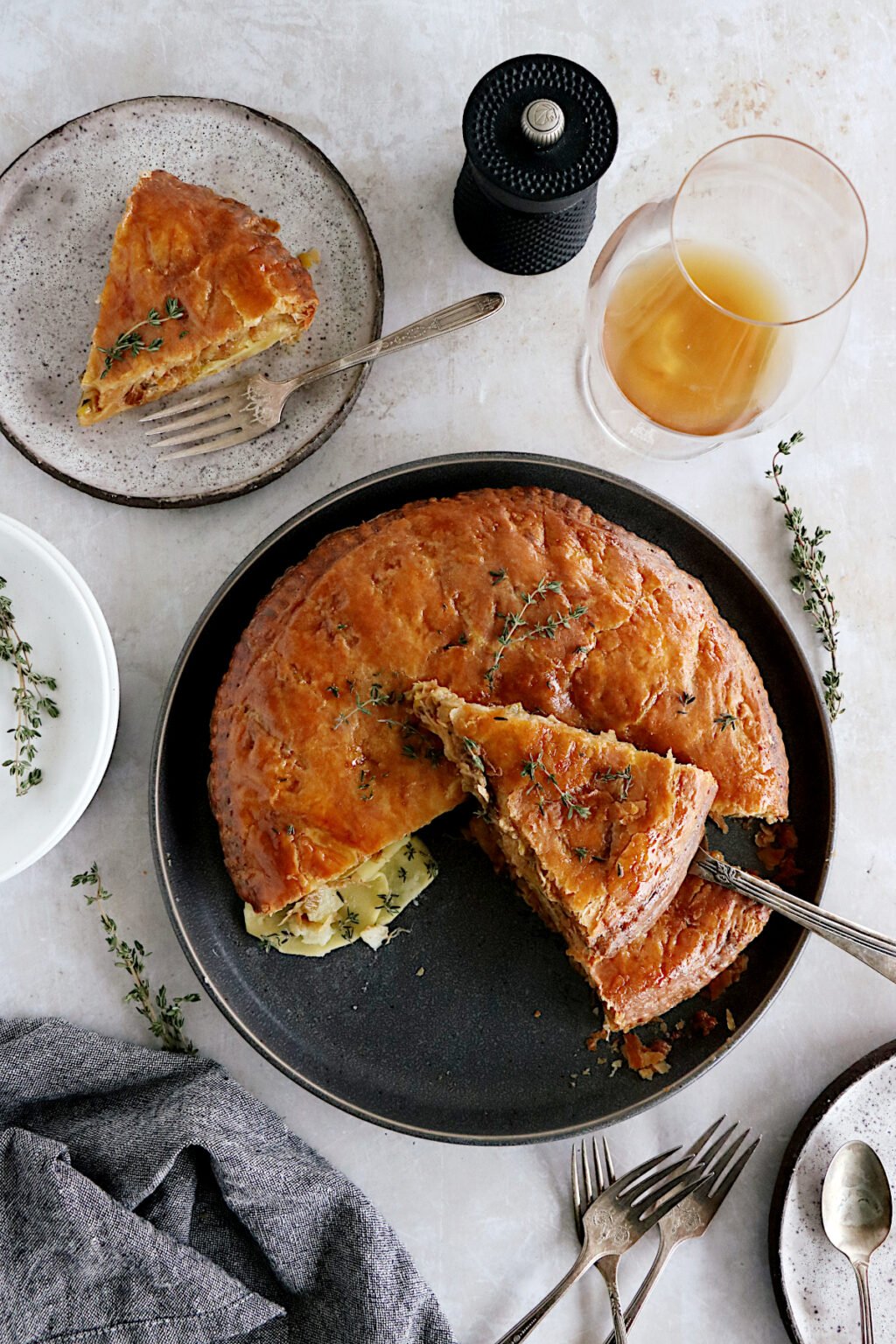 Leek and Potato Pithivier - Del's cooking twist