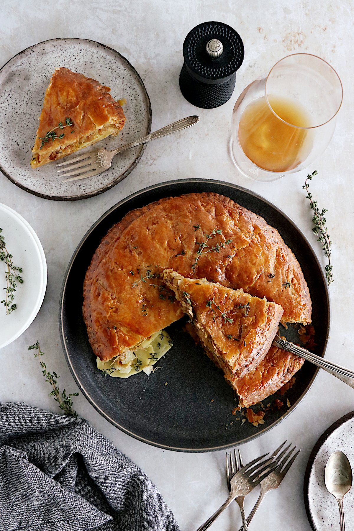 Leek and Potato Pithivier - Del's cooking twist