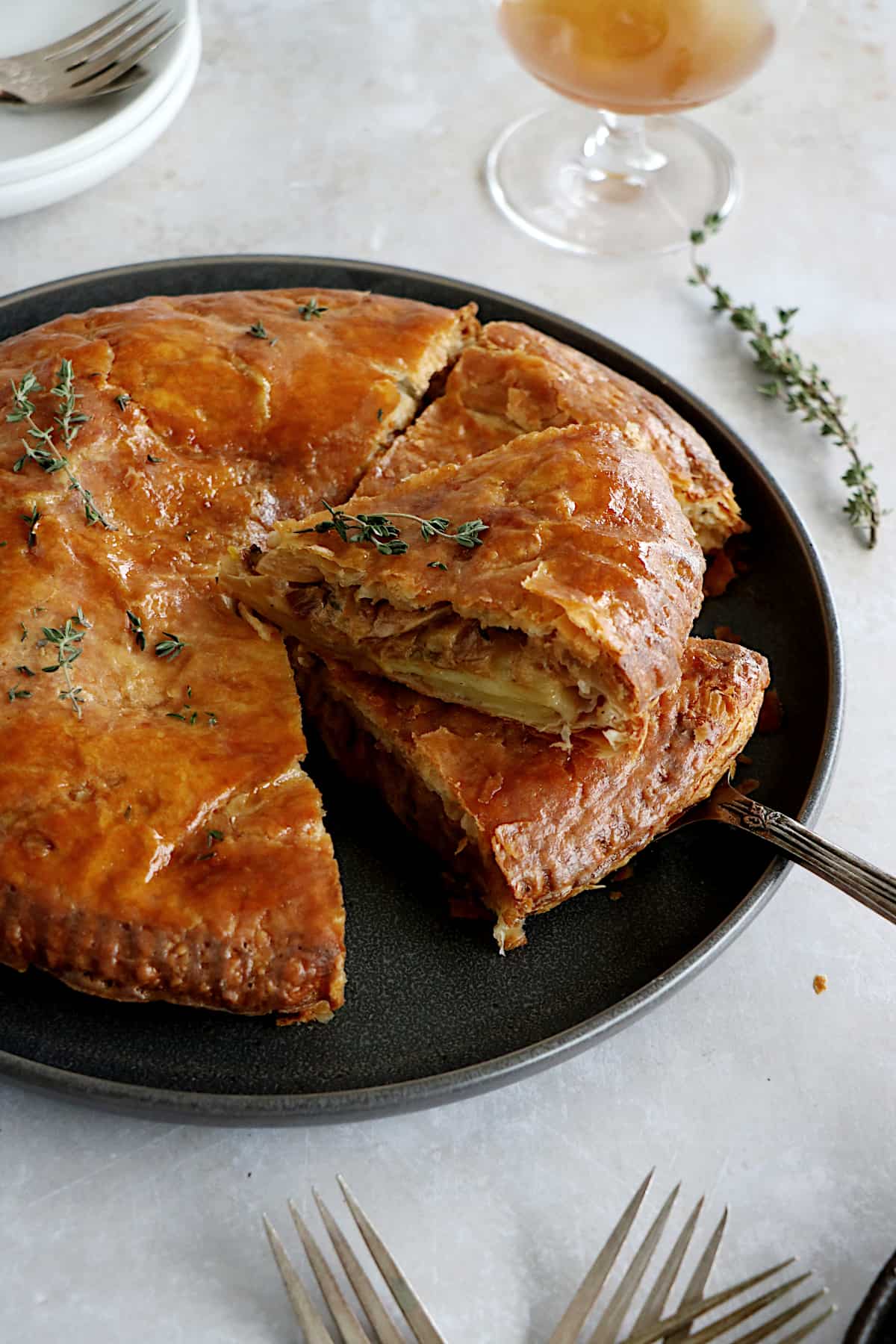 Leek and Potato Pithivier - Del's cooking twist