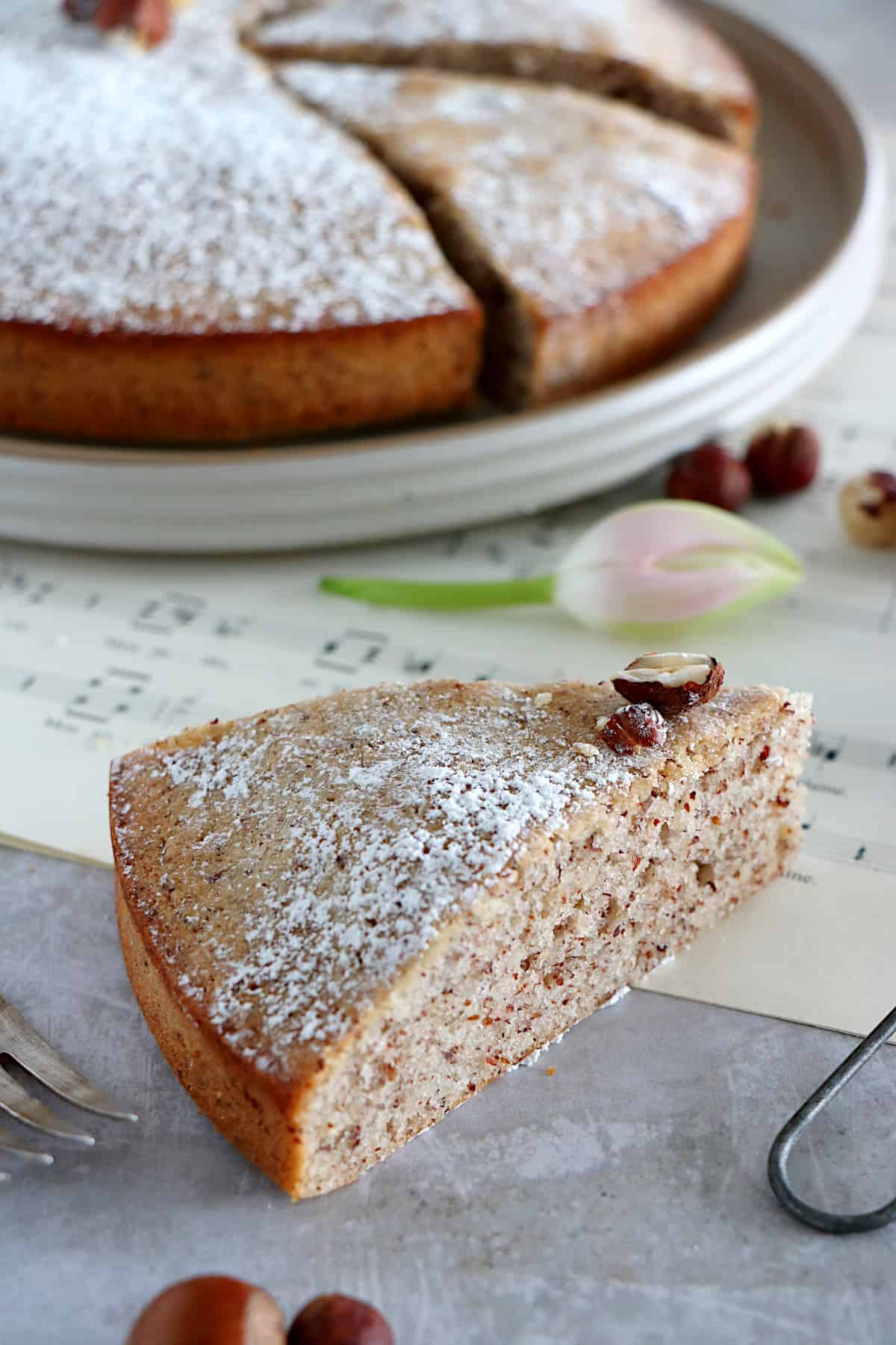 French Hazelnut Cake (Creusois) - Del's cooking twist