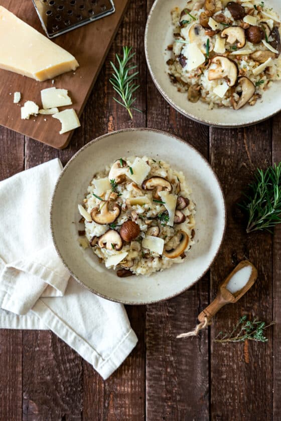 Mushroom and Chestnut Risotto - Del's cooking twist