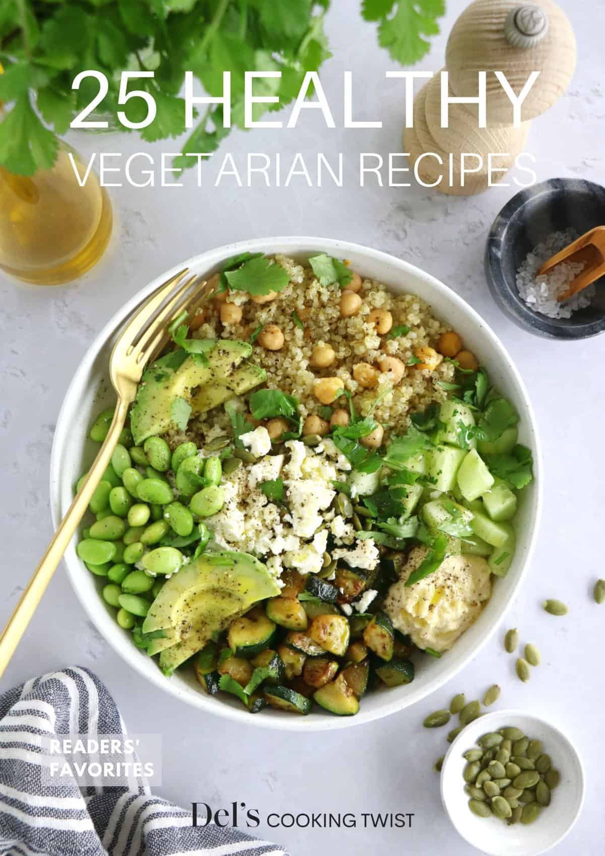 25 Healthy Vegetarian Recipes (ebook) - Del's cooking twist