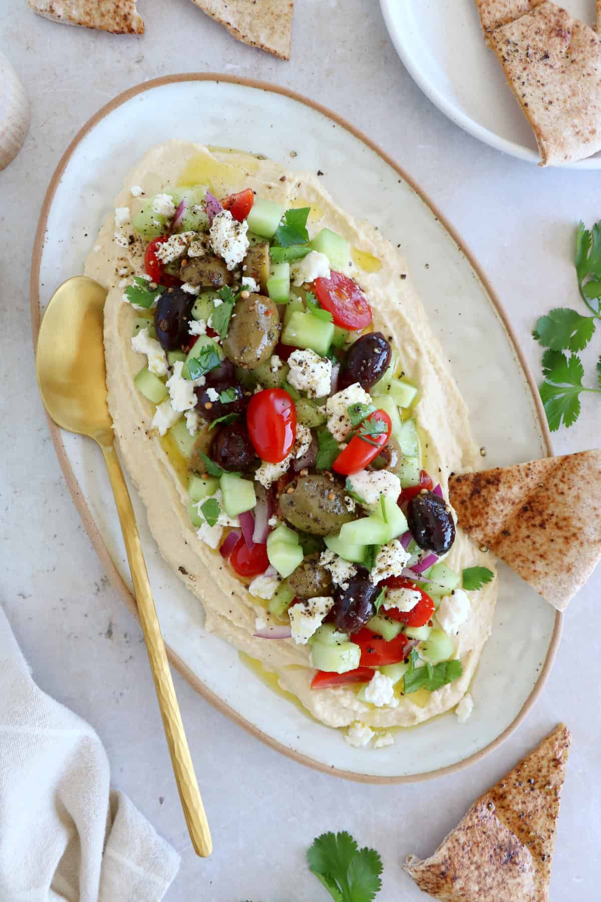 Loaded Hummus Dip - Del's cooking twist