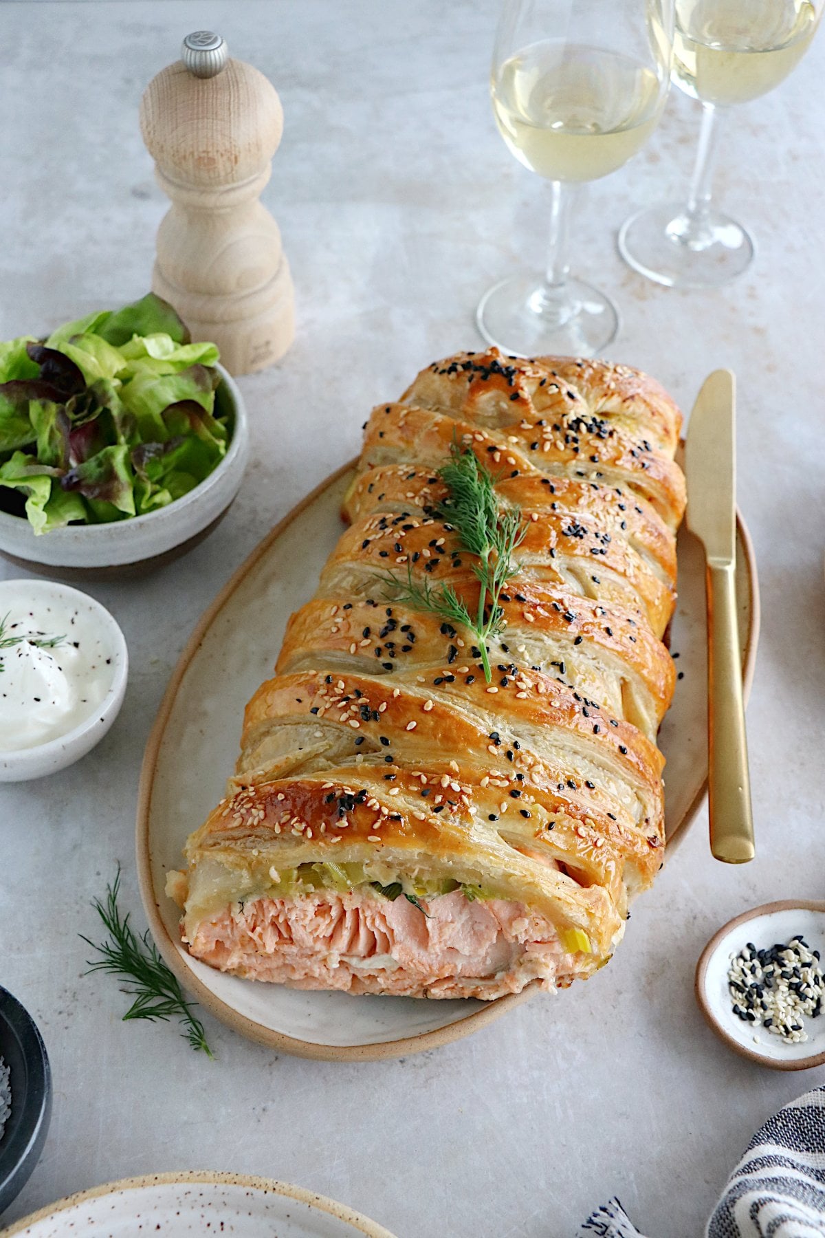 Puff Pastry Salmon Wellington - Del's cooking twist