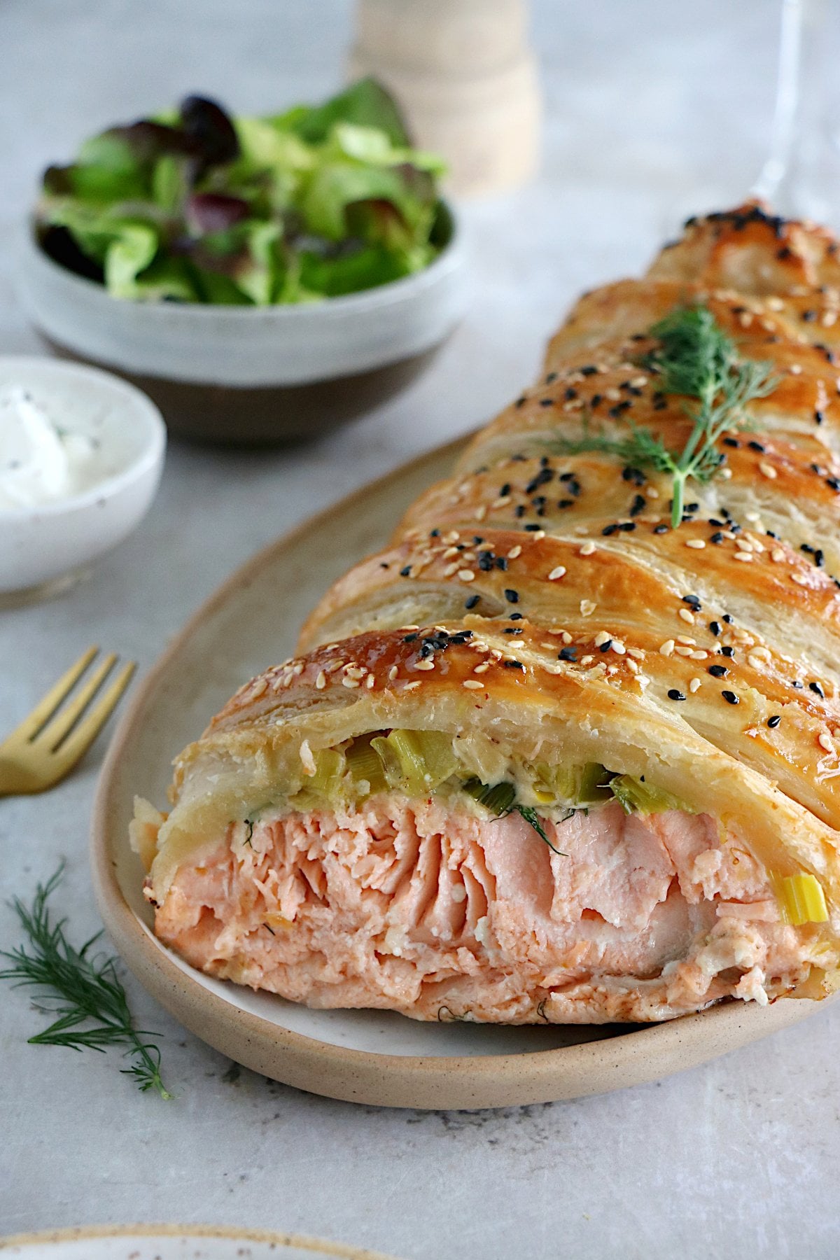 Puff Pastry Salmon Wellington - Del's cooking twist