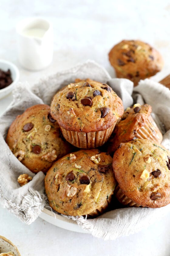 Muffins aux courgettes et pépites de chocolat - Del's cooking twist